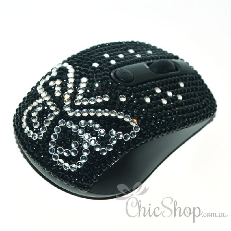 Wireless Bling Butterfly Computer Mouse