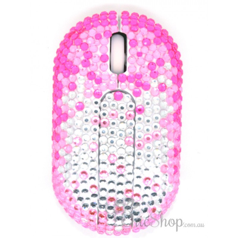 Wireless Crystal Pink Computer Mini Mouse