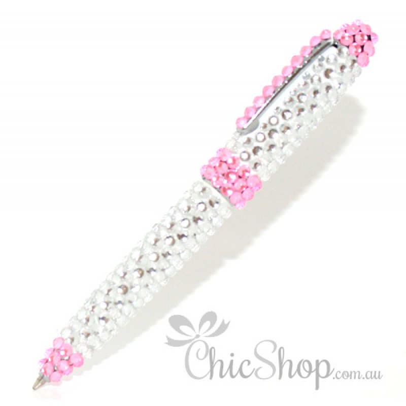 Pink & Silver Bling Pen