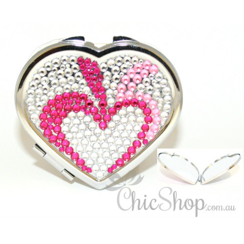 Crystal Makeup/Cosmetic Compact/Pocket Folding Mirror