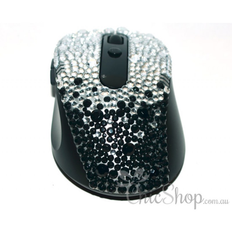 Wireless Bling Computer Mouse with 2 Extra Buttons