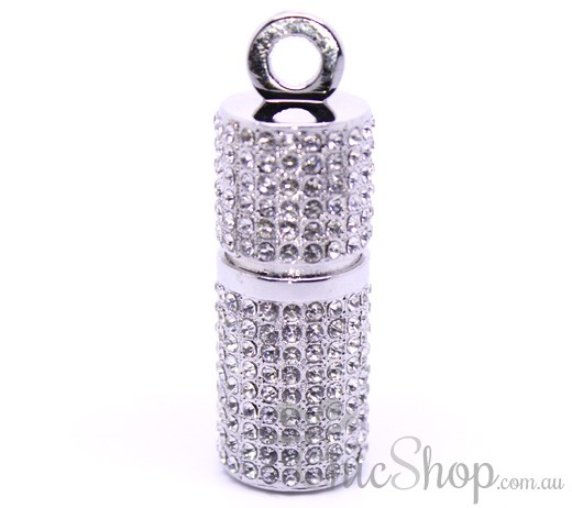 Silver Colour Jewelry Bling Designer USB Flash Drive 8GB