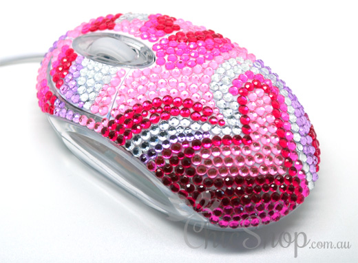 DIAMANTE BLING/PINK GLITTER SPARKLE PRETTY CUTE COOL | USB Computer ...