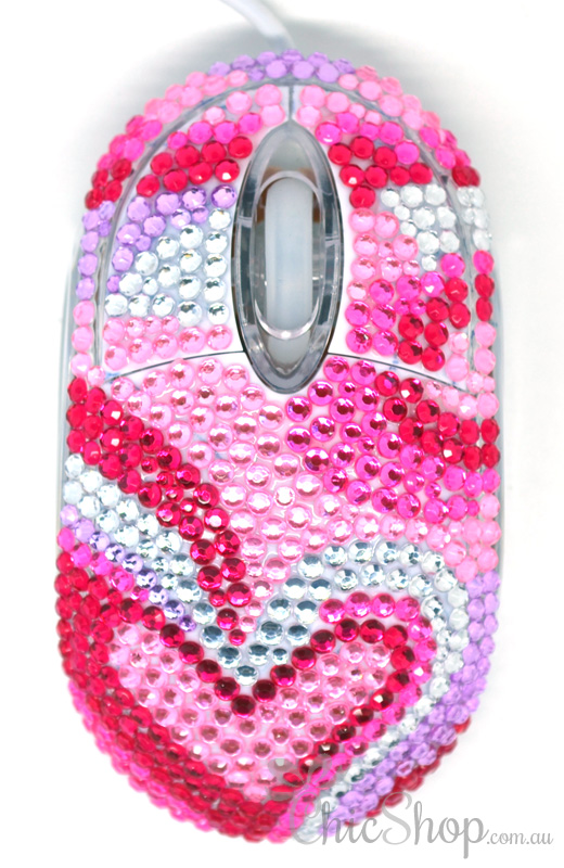 DIAMANTE BLING/PINK GLITTER SPARKLE PRETTY CUTE COOL | USB Computer ...